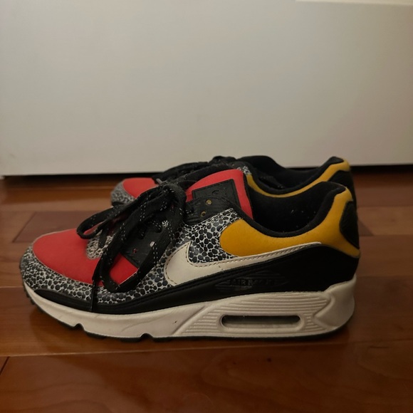 Nike | Shoes | Nike Air Max Sneakers Red Yellow And Black | Poshmark